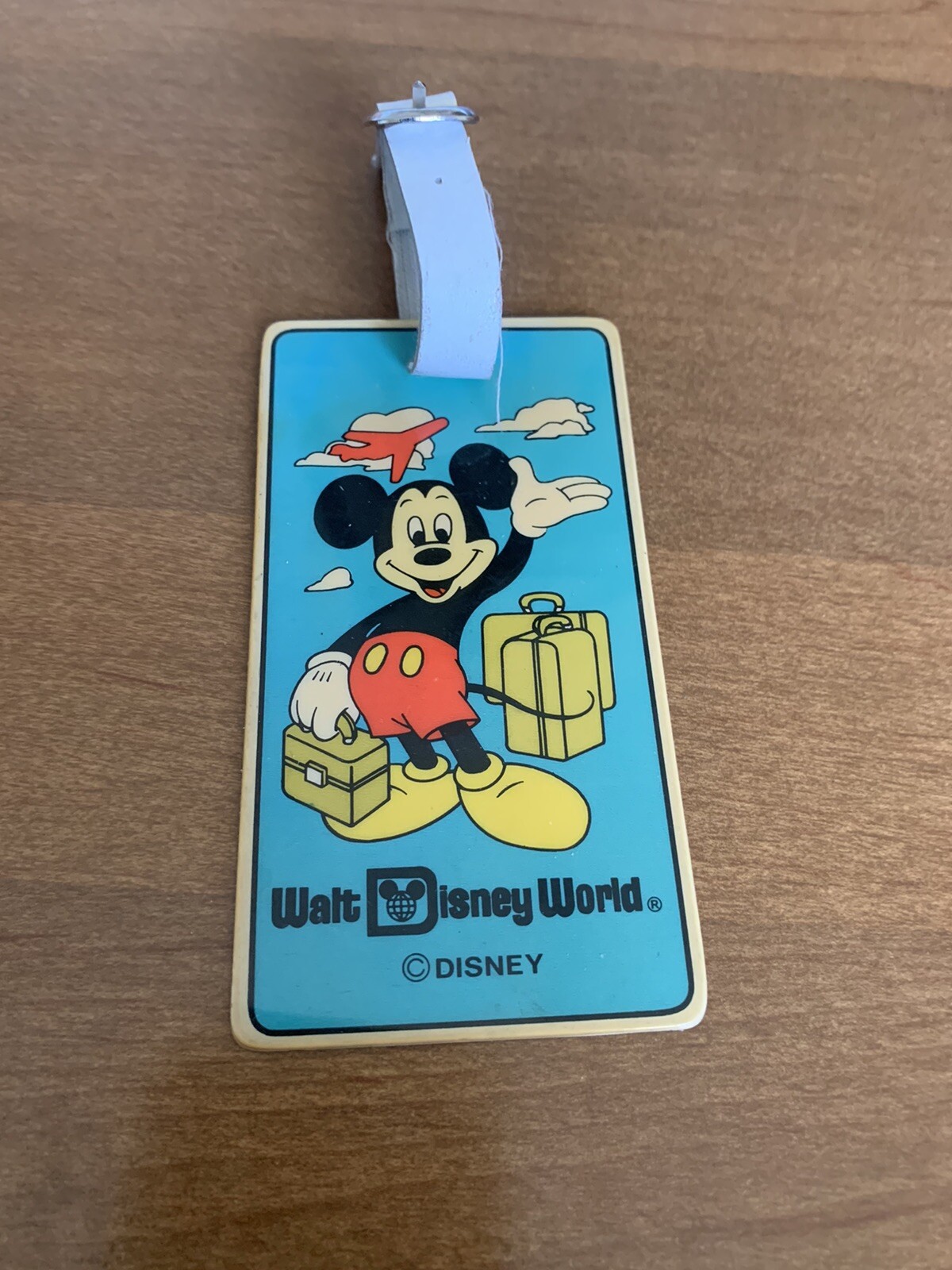 Vintage Walt Disney World Luggage Tag Mickey Mouse Plastic | eBay