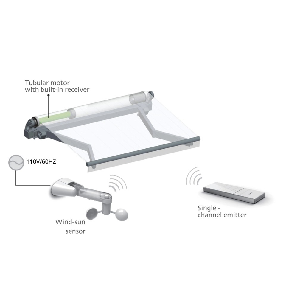 ALEKO Wired Wind and Sun Sensor for Motorized Retractable Awning | eBay