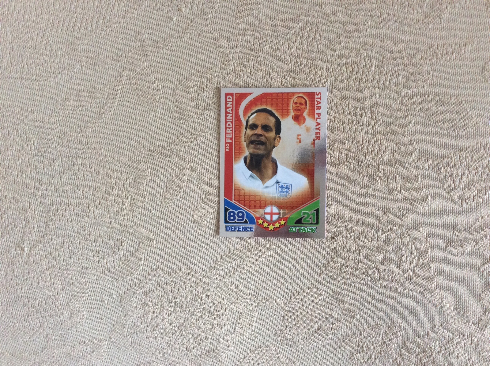 Rio Ferdinand 2010 MATCH ATTAX World Cup STAR PLAYER card | eBay