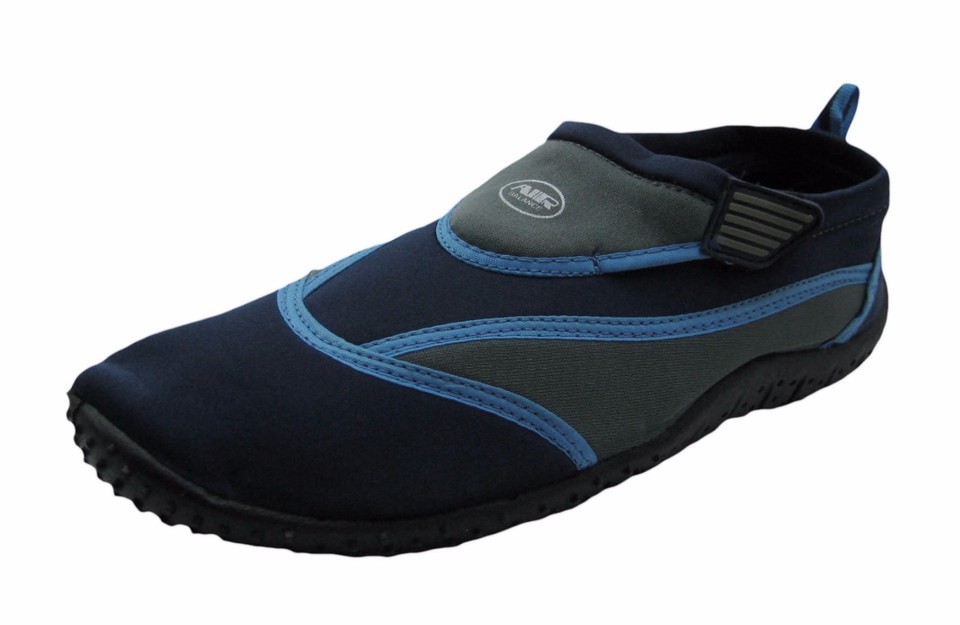 Men's Flexible Comfort Sole Aqua Sport Exercise Pool Beach Swim Surf ...