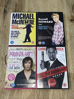 4 x Live Stand Up Comedians DVD Bundle Michael McIntyre Chris Rock ...