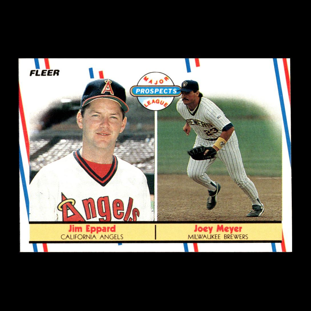 Jim Eppard/Joey Meyer 1988 Fleer Rookie California Angels/Milwaukee ...