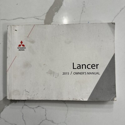 2015 Mitsubishi Lancer Owners Manual | eBay