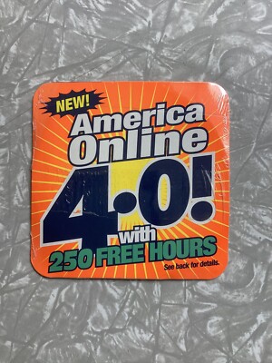 Vintage AOL CD America Online 4.0 CD-ROM Disc NEW Factory Sealed from ...