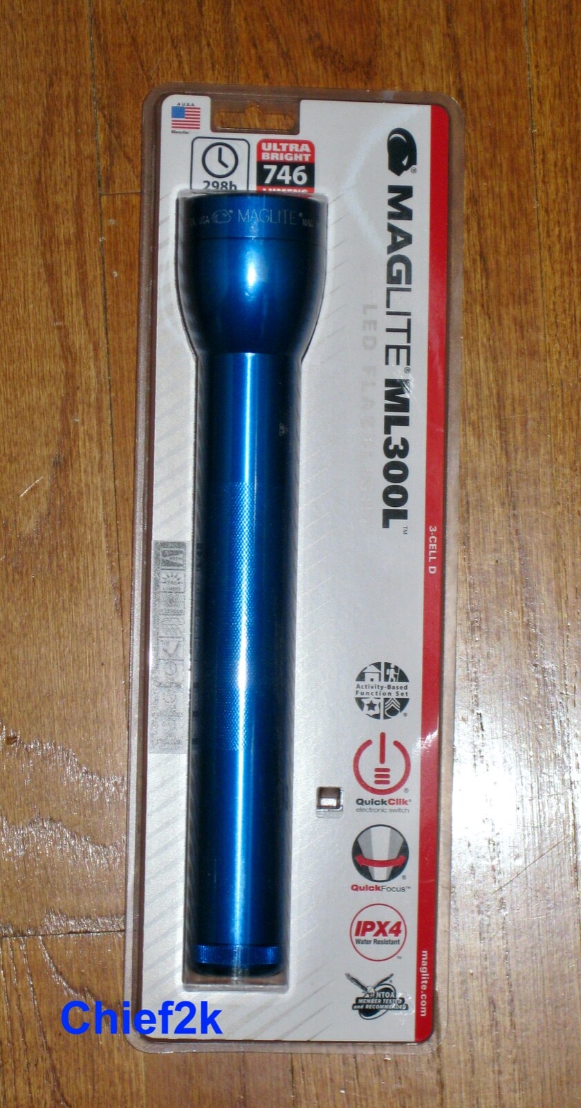 3rd GENERATION MAGLITE 3-D LED Flashlight Blue ML300L 746 LUMENS | eBay