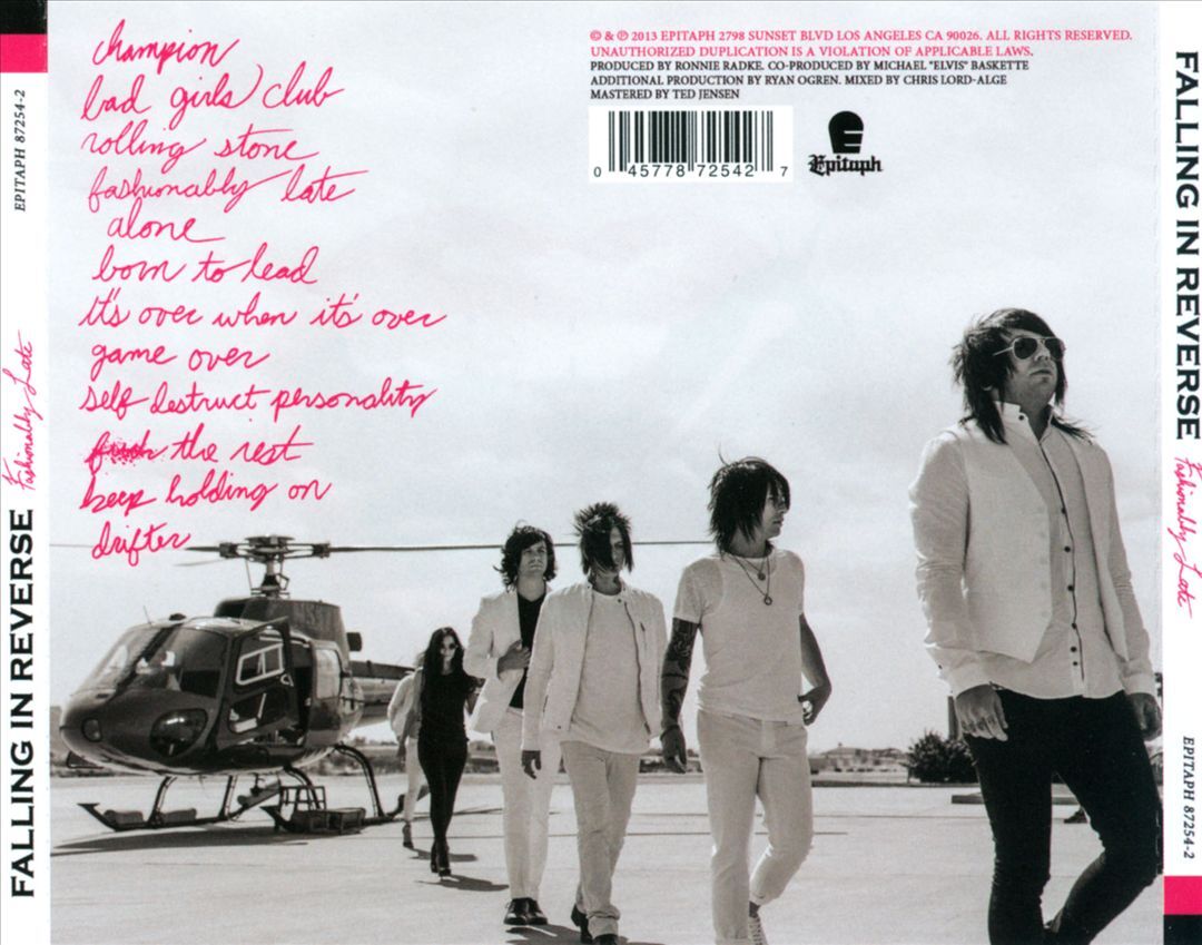 FALLING IN REVERSE - FASHIONABLY LATE NEW CD 45778725427| eBay
