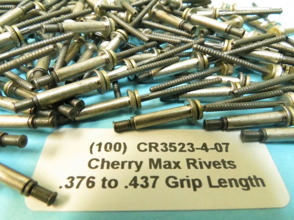 CR3523-4-07 CherryMax NAS9307M4-07 Allfast Monel Universal Head Blind Rivets 100 | eBay