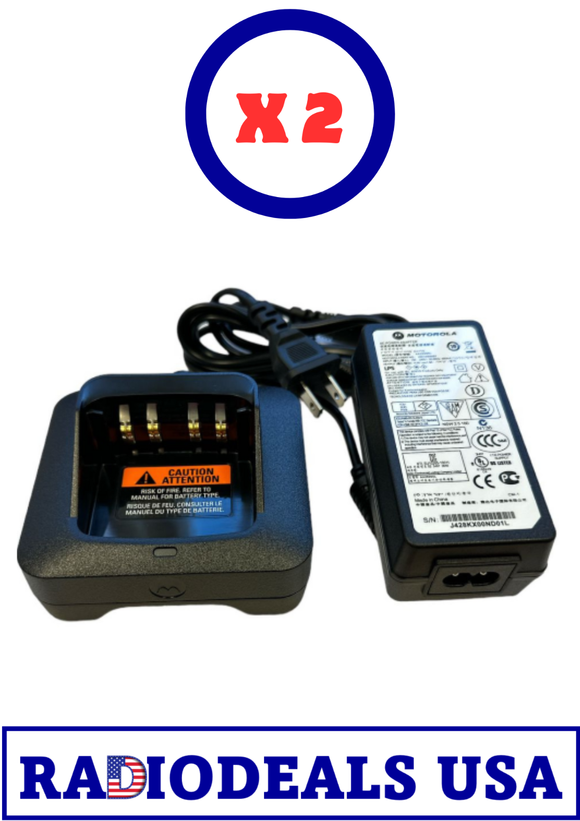 Motorola XPR Series Impres II Single Charger+PSU-PMPN4576/PMPN4527-2 PC ...