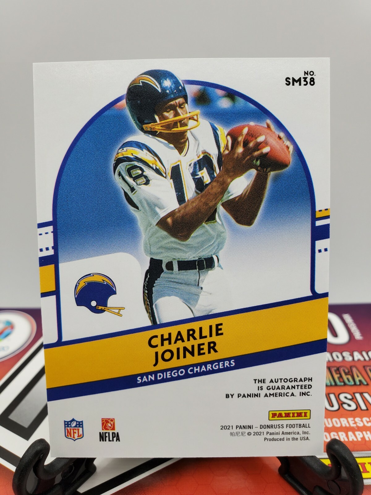 2021 Panini Donruss Football Signature Marks Charlie Joiner Autograph ...