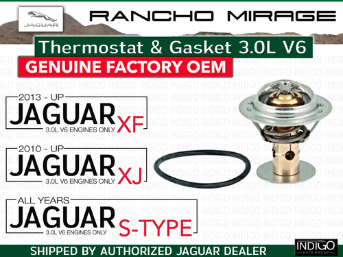 Jaguar S-Type XF XJ Thermostat & Gasket 3.0L V6 (XR85174 + XR85153) | eBay