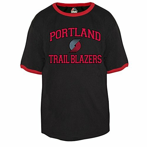 NBA Youth NBA Ringer Graphic Tee,Portland Trail Blazers,Black/Red ...