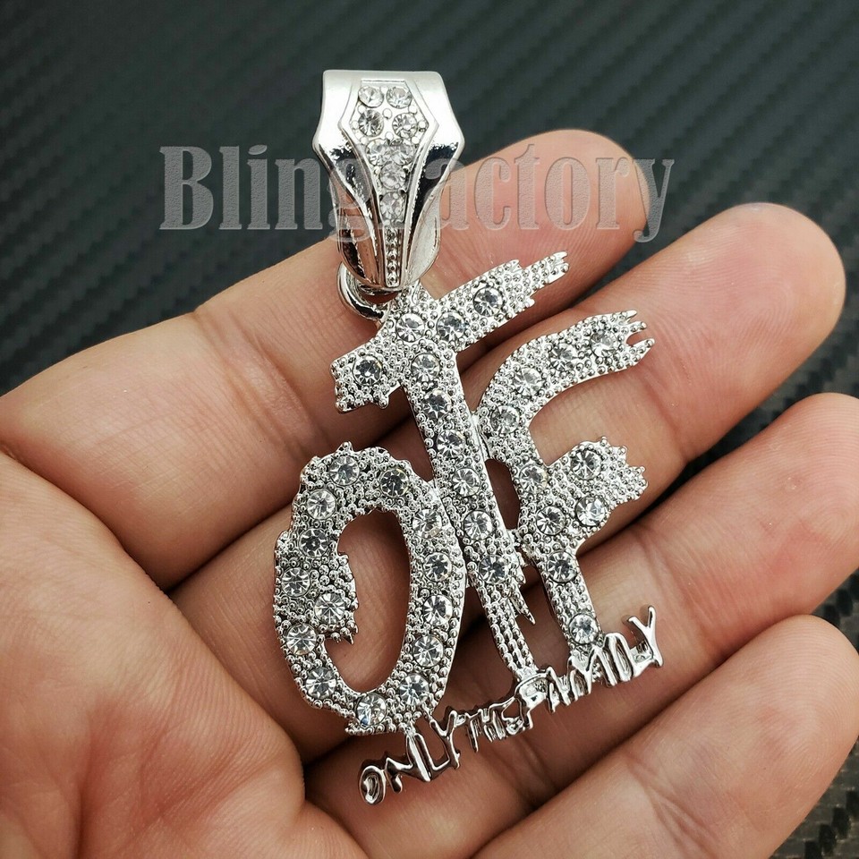 Only the Family OTF Pendant 7mm 18" ~ 30" Cuban Chain Stainless Steel ...