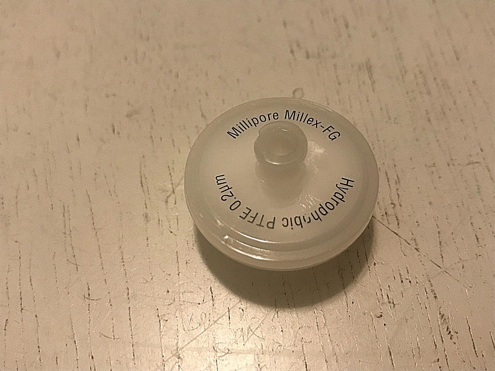 (4) Millipore Syringe Filter PTFE Hydrophobic Millex-FG .20um Pore Size ...