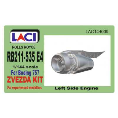 Laci 1/144 Rolls-Royce RB211-535 E4 (Left Side) Engine for Zvezda ...