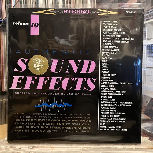 [SOUND EFFECTS/ODDITIES]~EXC LP~AUTHENTIC SOUND EFFECTS~VOLUME 10~[Jac ...