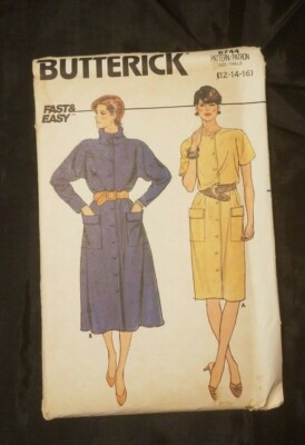 VINTAGE BUTTERICK DRESS UNCUT PATTERN 6744 | eBay
