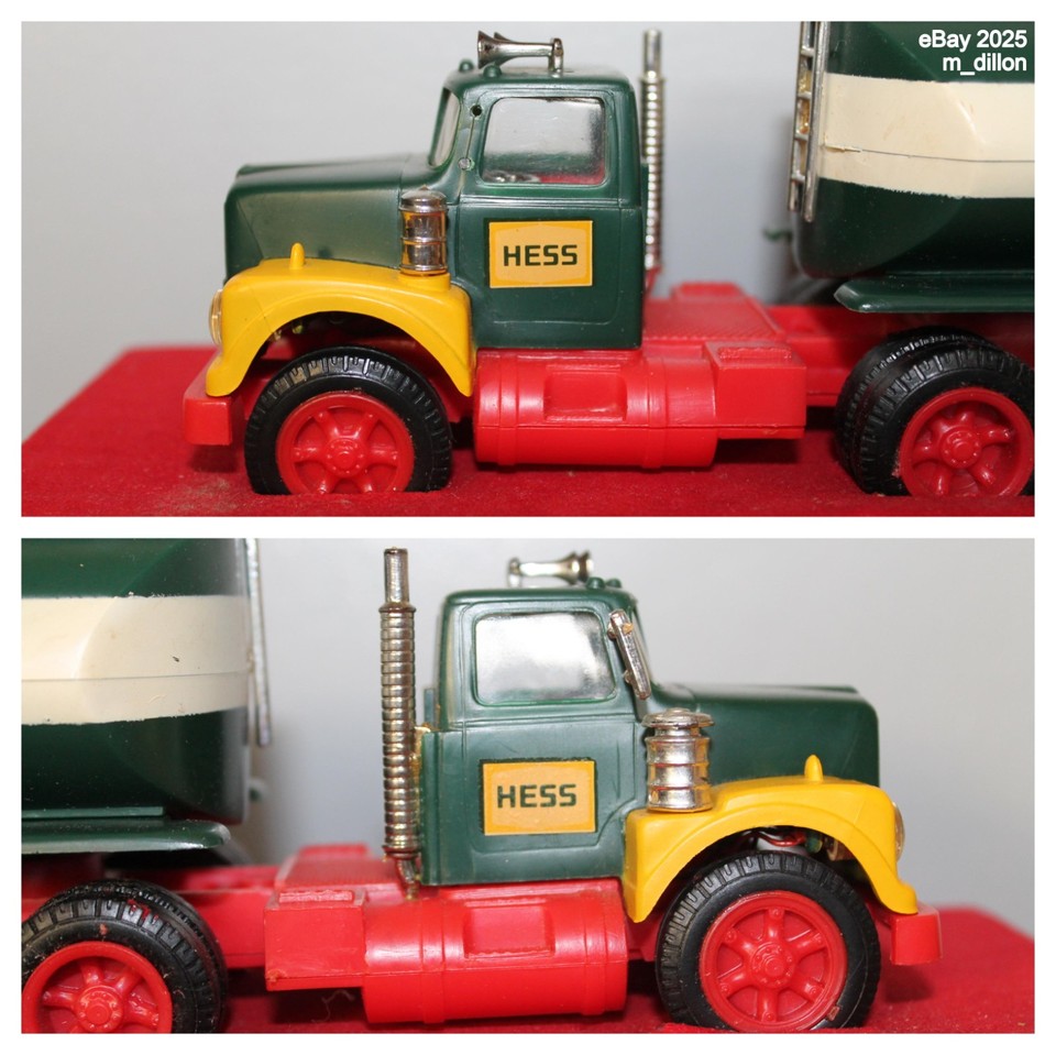 Rare 1967 Hess "Red Velvet" Toy Tanker Truck in Original Box w/ Base ...