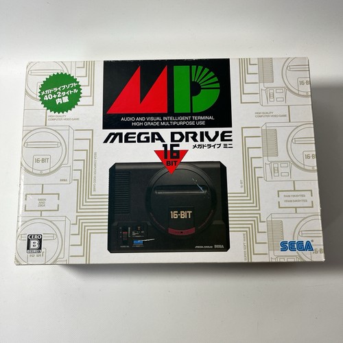 Mega Drive Mini SEGA Genesis Console Set box/Controller manual cable ...