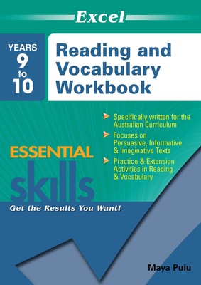 Excel Essential Skills: Reading and Vocabulary Workbook Years 9 10 by ...