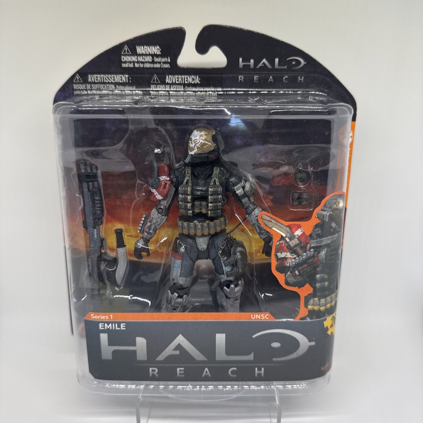 2010 Halo Reach Series 1 UNSC EMILE 6" Action Figure McFarlane Sealed ...