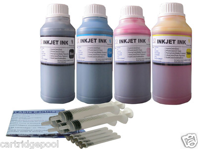 ND® Refill ink for HP 40 HP 50 printer Designjet 250c 650c C+M+Y+1Pg.BK ...