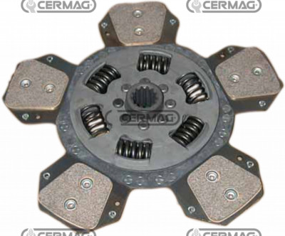 Metal-Ceramic Central Disc With Springs Ø290 Sintered 13 CAVITIES CASE ...
