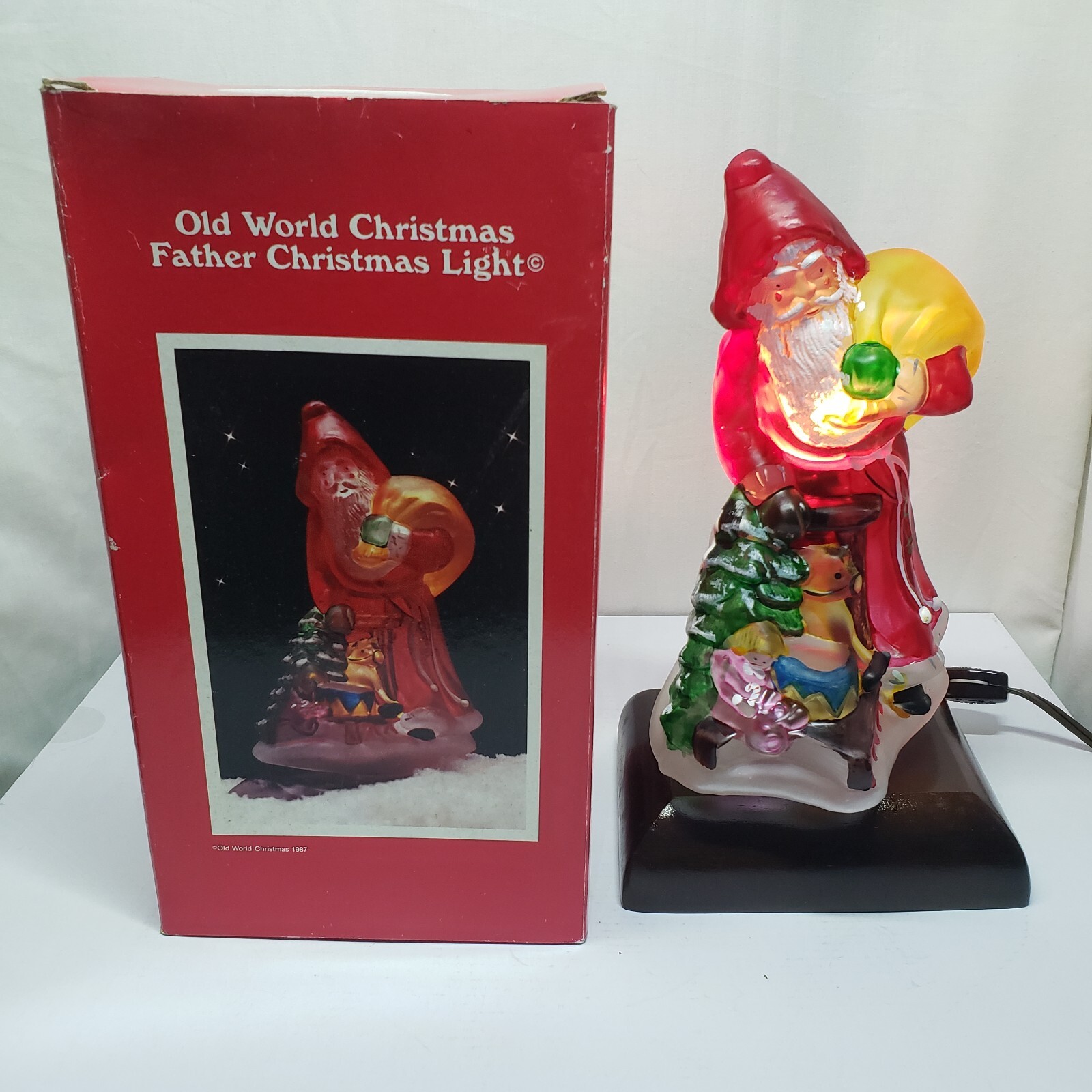 Merck Vintage Old World Christmas 1987 Father Christmas Light #529721 ...