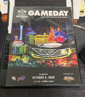 Las Vegas Raiders 2020 Inaugural Allegiant Stadium Game Day Program 10 ...