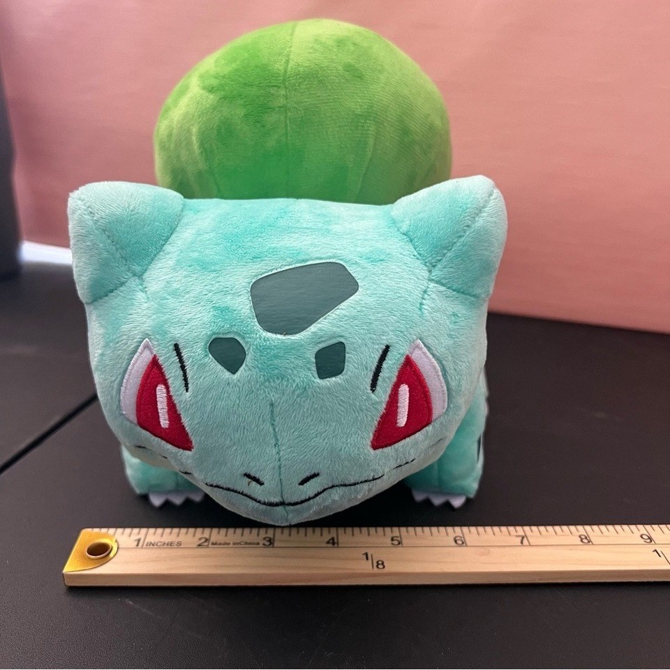 1997 Nintendo Pokémon Bulbasaur Green and Blue Plush Toy Kids Adults ...