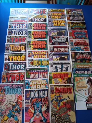 Lot Of 39 Marvel Comics Mighty Thor Daredevil Iron Man Super Heroes ...