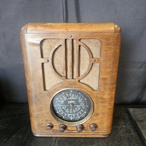 Zenith Antique Tube Radio 6S229 Black Dial Tombstone Vintage 1938 6-S ...