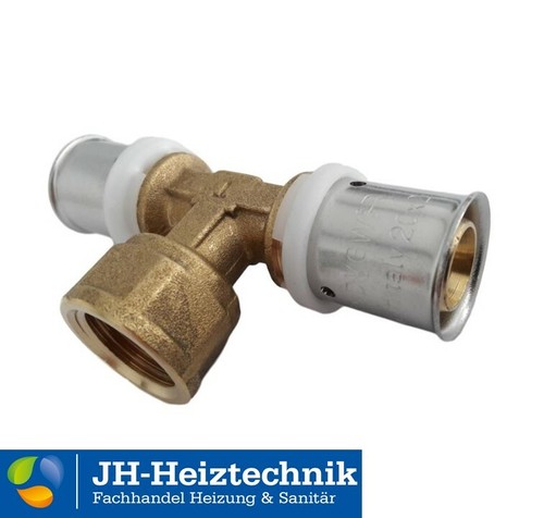 Comisa Pressfitting T-Stück mit IG Mehrschichtverbundrohr DVGW Fitting ...