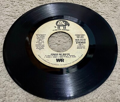 War Vinyl LP Cinco De Mayo PROMO Copy Not For Sale Vintage 45 Record ...