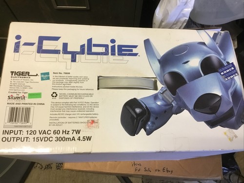 I-Cybie GOLD Robotic Dog Vintage 2001 Hasbro Tiger W/ Remote Charger ...