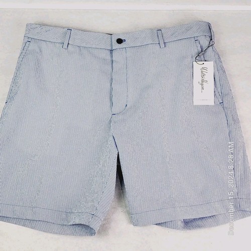 Walter Hagen Shorts Men's 38 Blue Striped 9" Inseam Majors 11 Golf ...