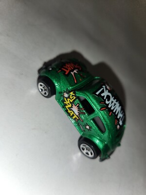 1988 HOT WHEELS 1/64 Diecast Green VW Bug - Splat The Wack Car-Malaysia ...