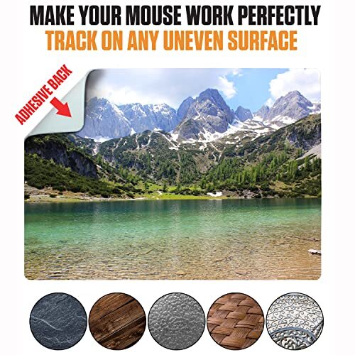 Adhesive Mouse Pad - Peel and Sticks to Any Surface - Travel Mouse Pad ...