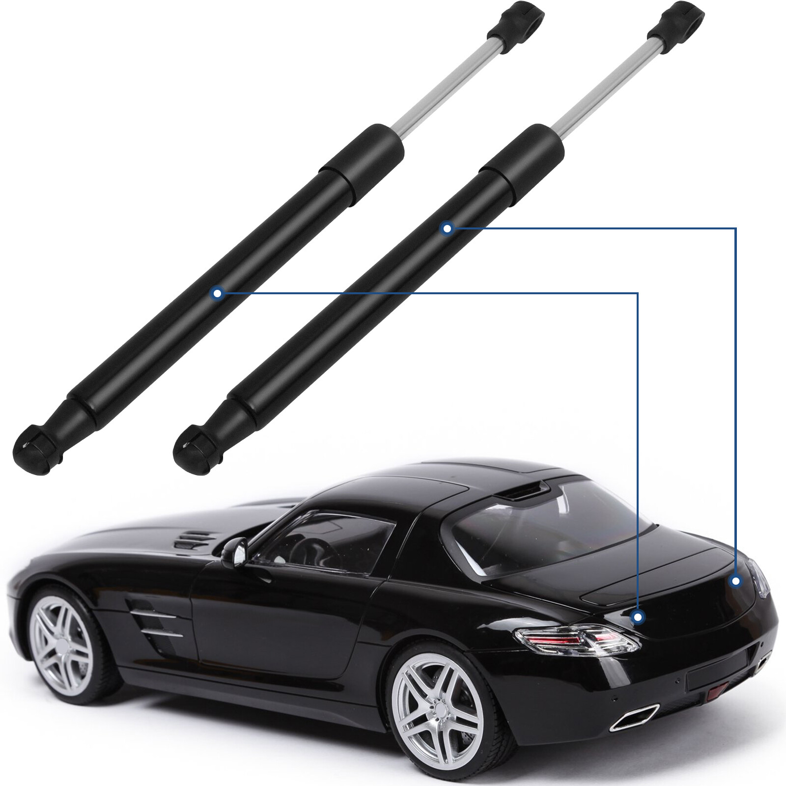 For 2008-2013 Jaguar XK XKR Qty 2 Rear Trunk Lift Supports Shocks ...