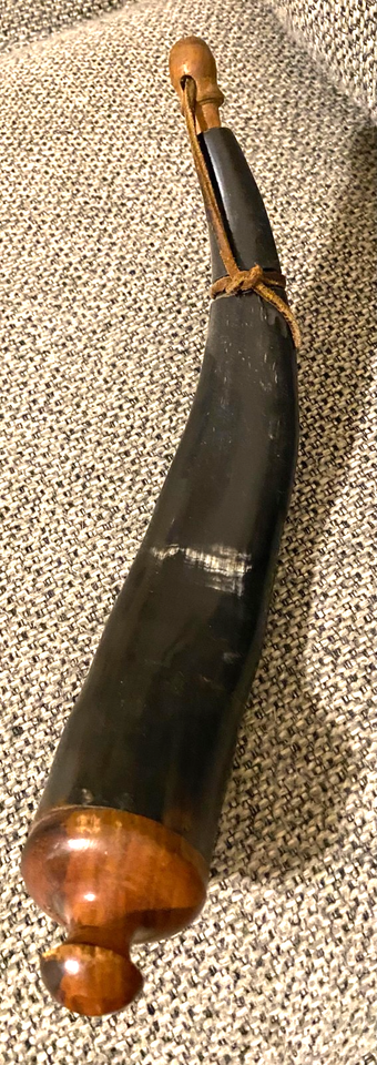 Authentic Buffalo horn Black Powder Horn | eBay