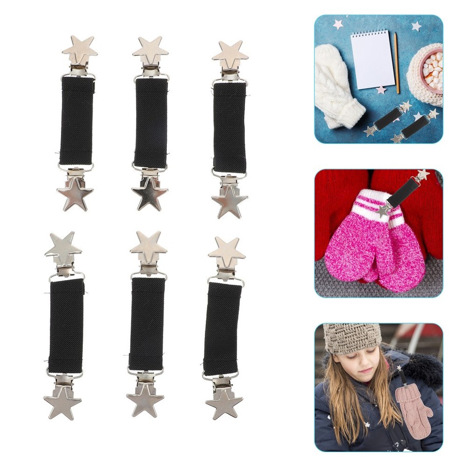 6pcs Glove Clip Mittens Clip Children Elastic Gloves Catcher Clip for ...