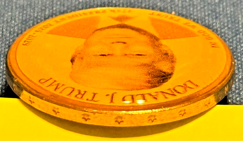 MINT Colorized DONALD TRUMP Presidential $1 Gold Coin- 2nd Term ...
