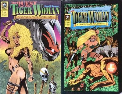 TIGER WOMAN, 2 ISSUE COMIC BUNDLE, MILLENNIUM COMICS, 1994/5, RARE | eBay