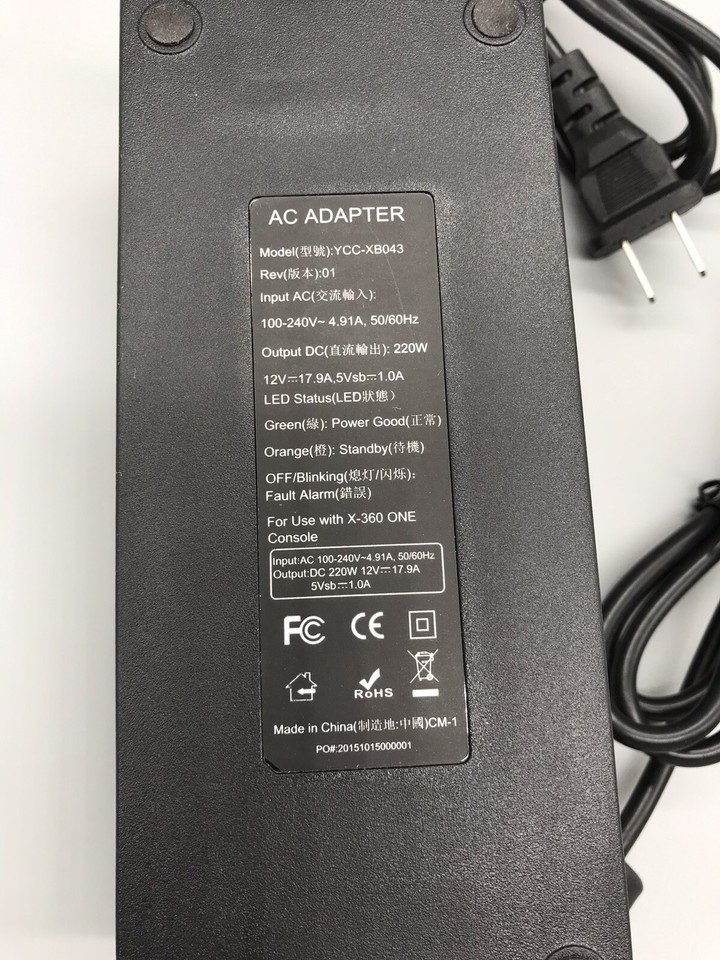 InSassy X-Box X Box One Global Auto Voltage Sensing AC Replacement ...