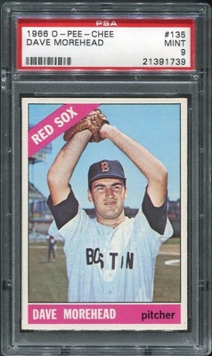 1966 DAVE MOREHEAD OPC #135 O PEE CHEE BASEBALL PSA 9 | eBay
