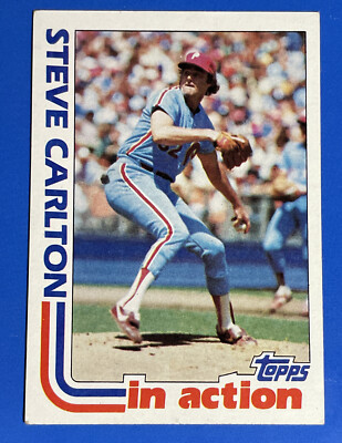 1982 Topps STEVE CARLTON IN-ACTION Baseball Card #481 Philadelphia ...