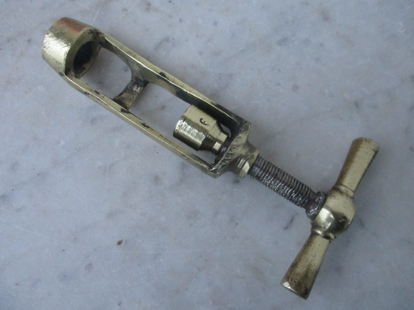 VINTAGE BRASS ROLL CRIMPER CARTRIDGE SHOTSHELL RELOADER PRESS RARITY ...