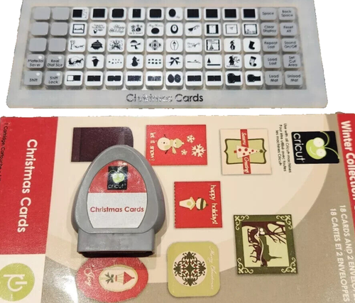 ️ CHRISTMAS CARDS Complete Scrapbooking Cricut Cartridge + Inlay + Book ...