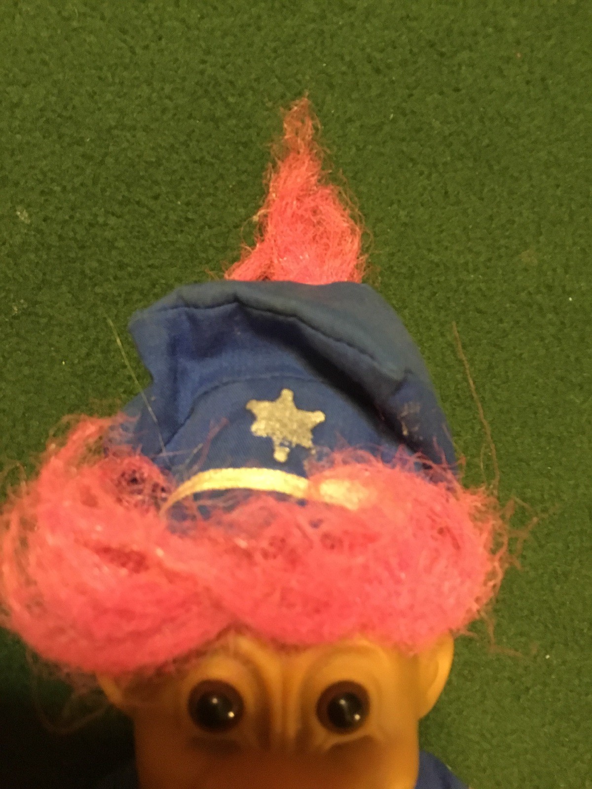 RUSS Berrie - Vtg Troll Doll 5” My Lucky Police Officer Troll Blue ...