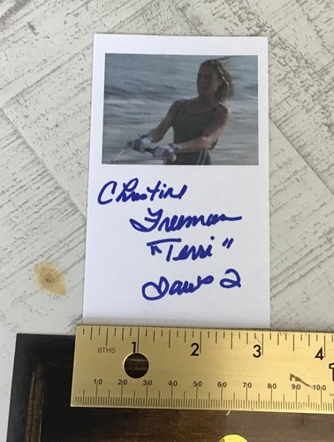 Autographed Christine Freeman Jaws 2 3x5 Photo Card COA Adds Role ...