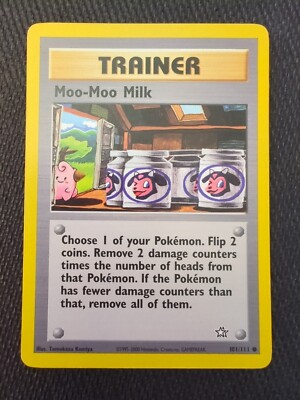 Pokémon TCG Moo-Moo Milk Neo Genesis 101 Unlimited Common NM - Tomokazu ...